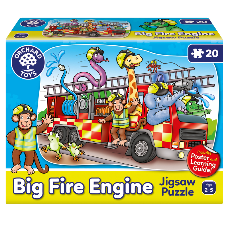 Big Fire Engine Jigsaw Puzzle - TumbleTots
