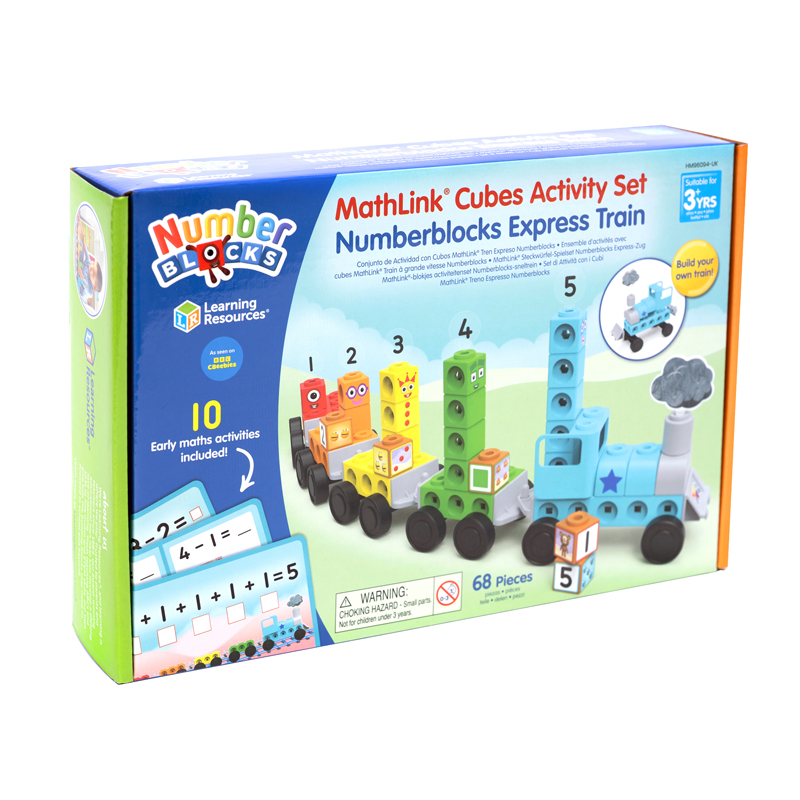 MathLink Cubes Activity Set NumberBlocks Express Train - TumbleTots