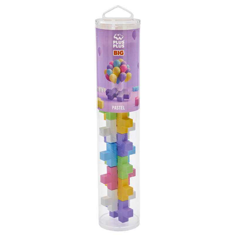 Plus-Plus BIG Tube – Pastel - TumbleTots