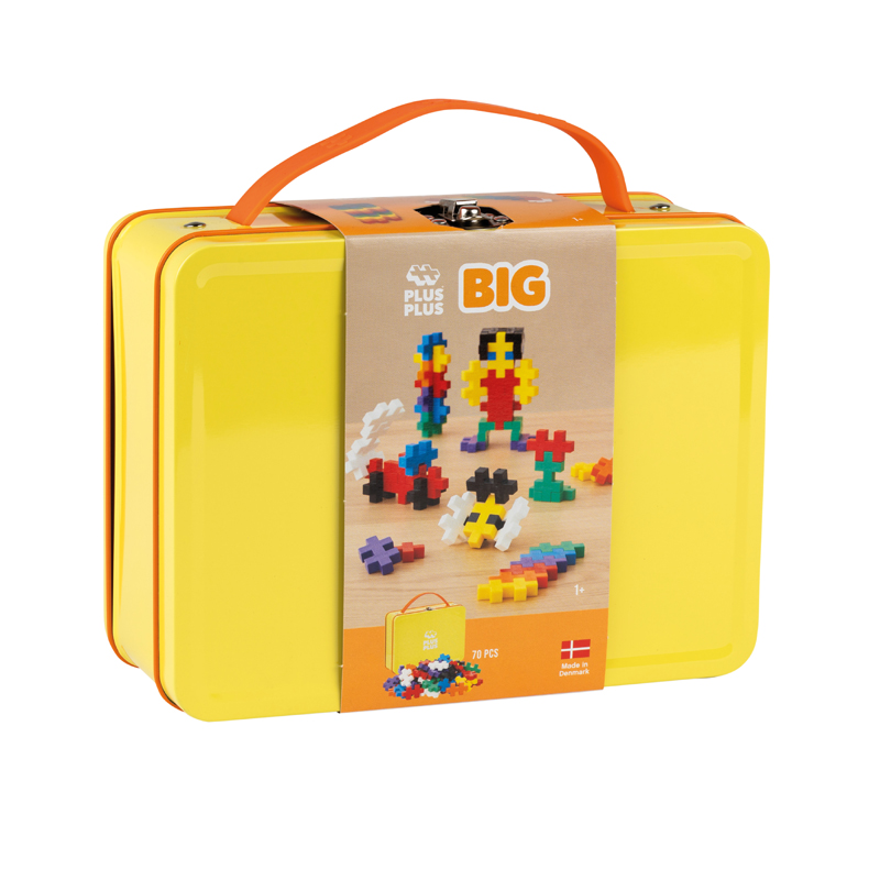 Plus-Plus BIG Yellow Metal Case - TumbleTots