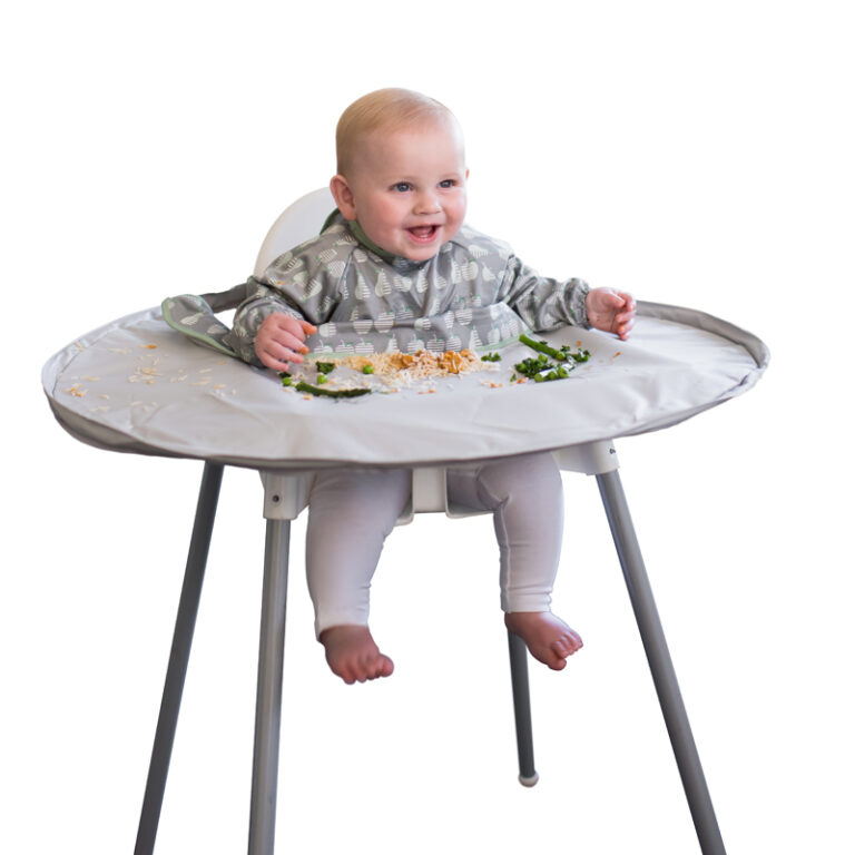 Bib & Tray Kit – Dove Grey - TumbleTots